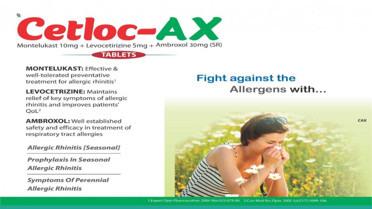 Levocetirizine Dihydrochloride + Montelukast Sodium + Ambroxol ...