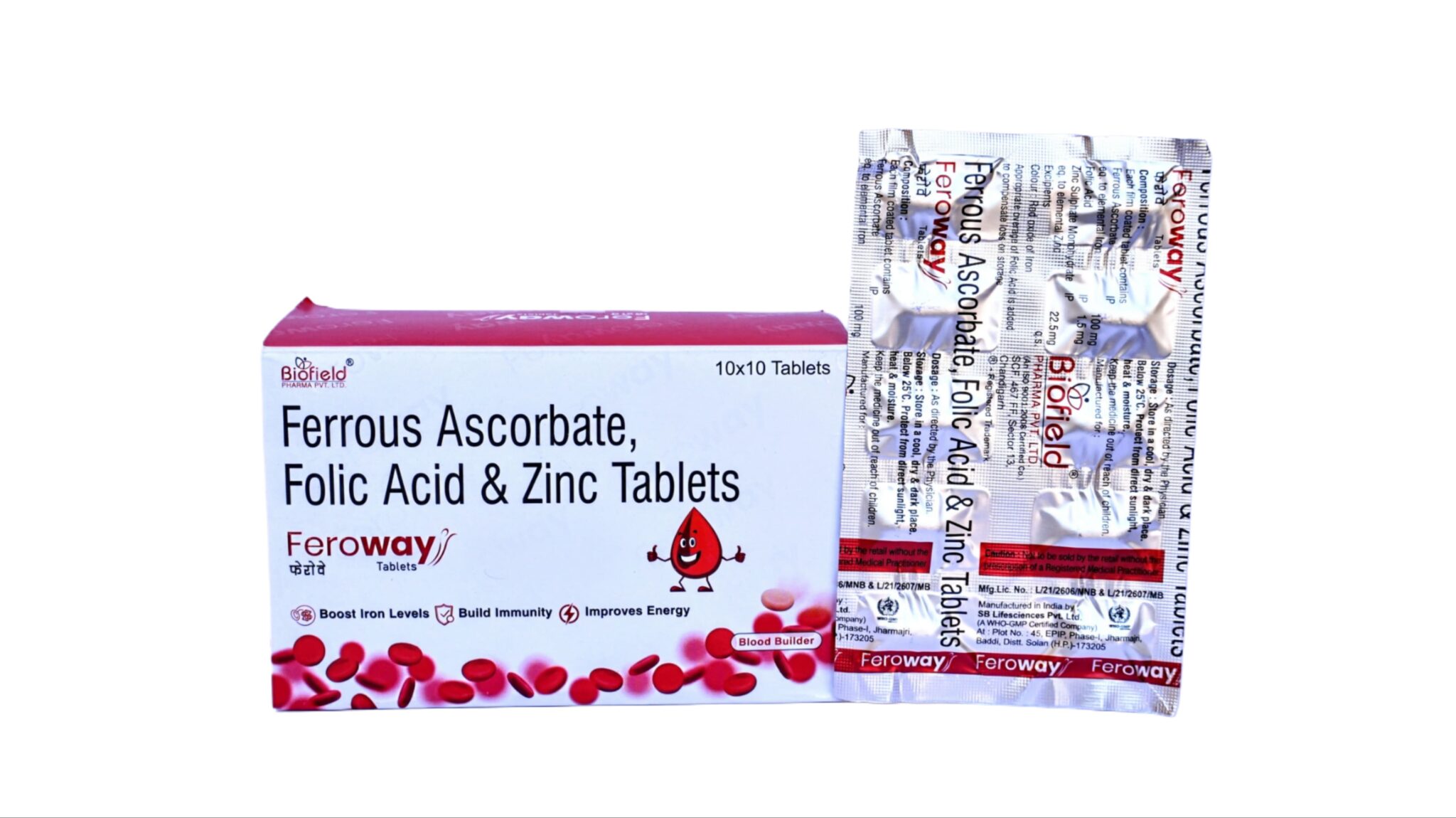 Ferrous Ascorbate + Folic Acid + Zinc Tablet Manufacturer, Supplier and ...