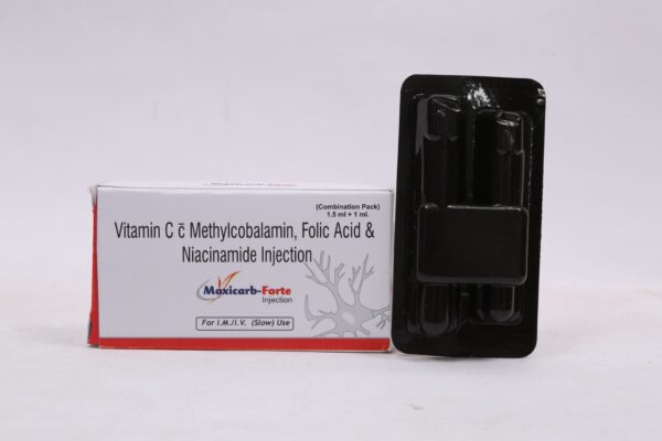 Vitamin C + Methylcobalamin + Folic Acid + Niacinamide Injection ...