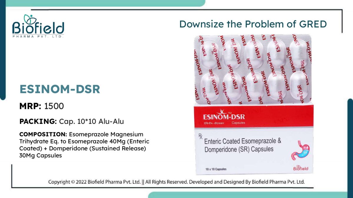 Enteric Coated Esomeprazole Domperidone (SR) Capsules Manufacturer ...