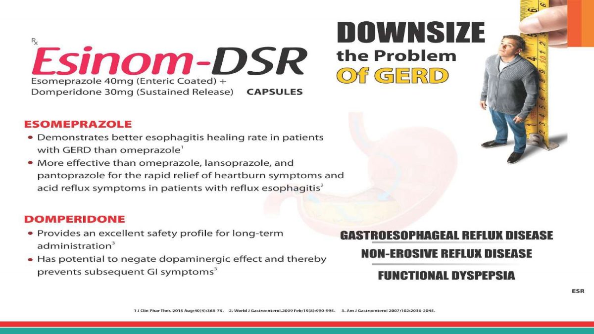 Enteric Coated Esomeprazole Domperidone (SR) Capsules Manufacturer ...