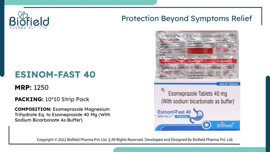 Esomeprazole 40mg With Sodium Bicarbonate As Buffer Manufacturer ...