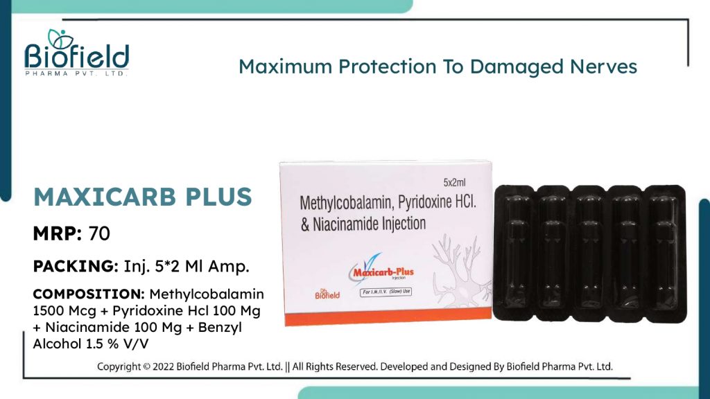 Vitamin C + Methylcobalamin + Folic Acid + Niacinamide Injection ...