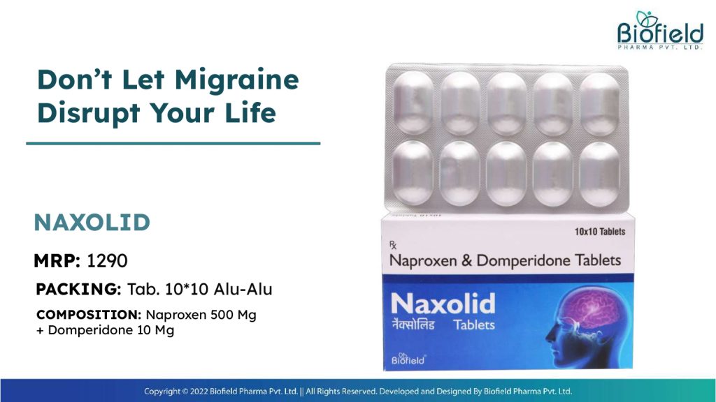Naproxen 500 mg + Domperidone 10 mg Tablet Manufacturer, Supplier and ...