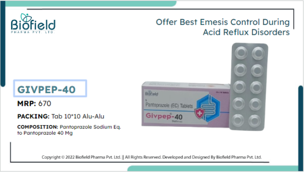 Pantoprazole Tablet Manufacturer, Supplier and Franchise