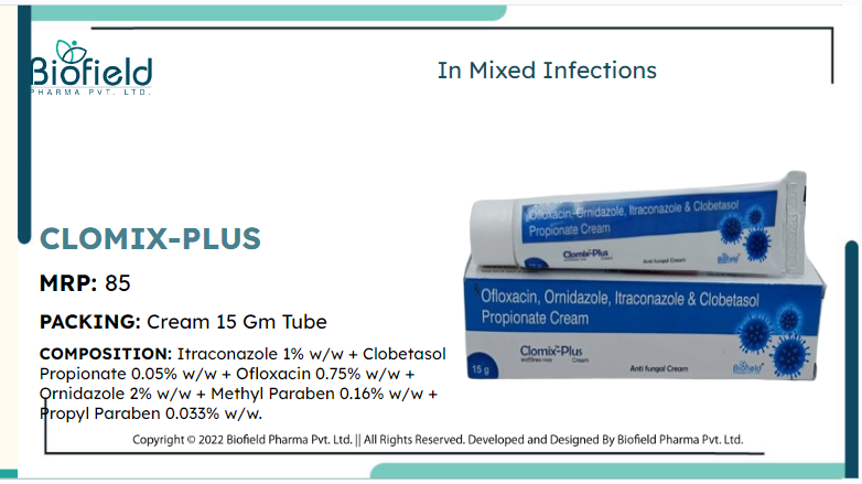 Ofloxacin, Ornidazole, Itraconazole & Clobetasol Propionate Cream ...