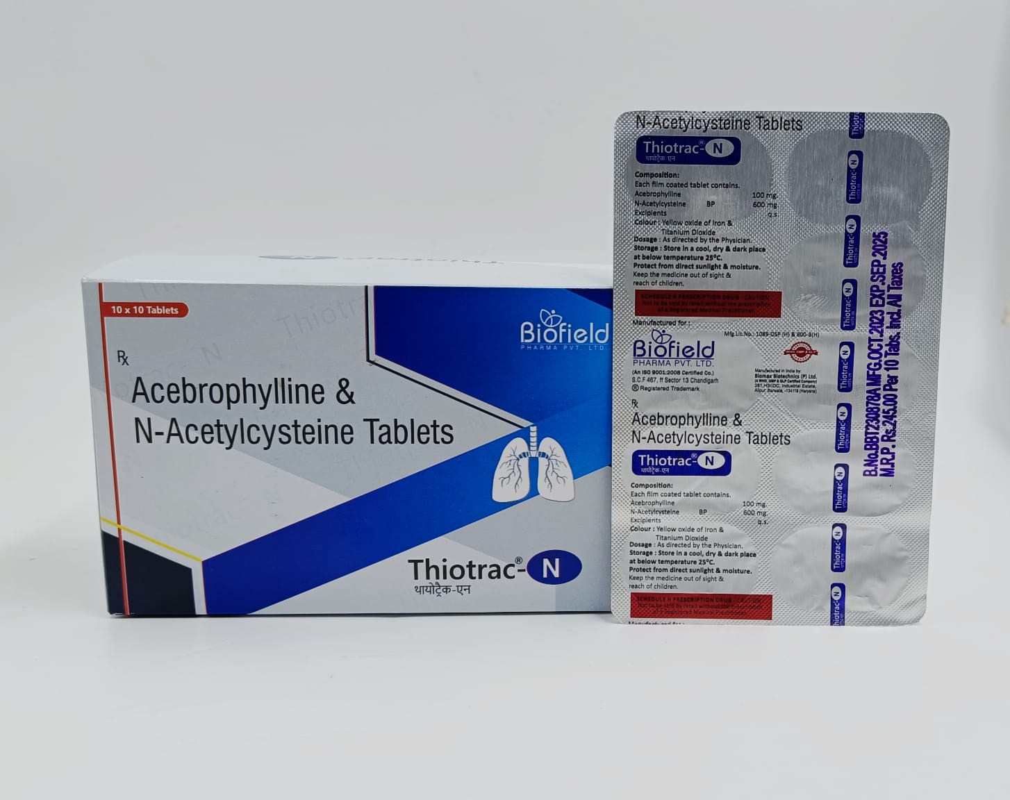 Acebrophylline + N-Acetylcysteine Tablets Supplier and Manufacturer